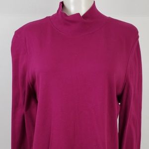 Laura Scott | Tops | Laura Scott Turtleneck Top Size 618w Pink | Poshmark